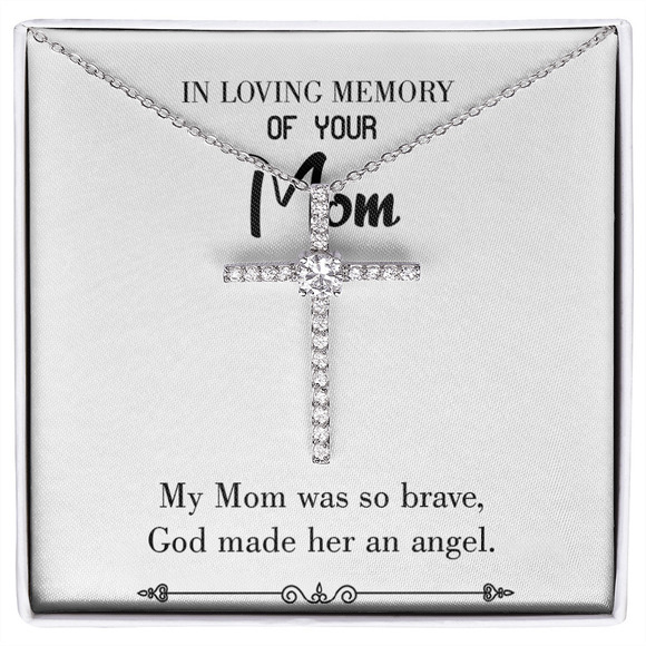 Express Your Love Gifts | Jewelry | Brave Mom White Mom Remembrance Cz ...
